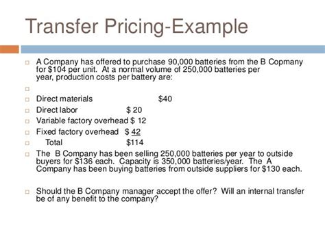 Transfer Pricing