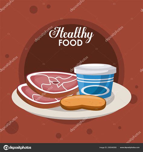 Healthy Food Concept Stock Vector By ©jemastock 208348380