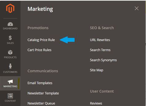 Set Magento Catalog Price Rules Studyopedia