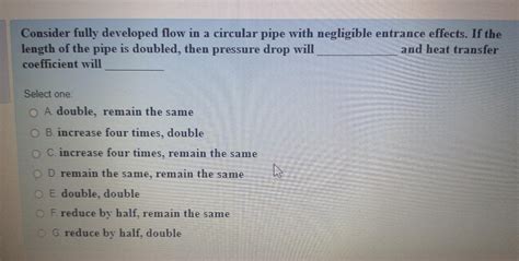 Solved Consider Fully Developed Flow In A Circular Pipe With Chegg