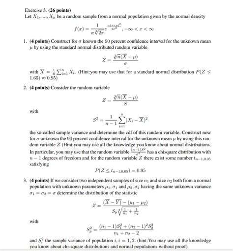 Solved Exercise Points Let X X Be A Random Chegg Com