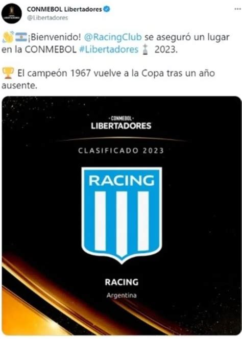 La IncreÍble Marca Que Consiguió Racing Al Clasificarse A La Copa