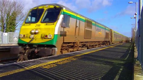 Ie 201 Class Loco Mk4 Intercity Train Monasterevin Station Youtube