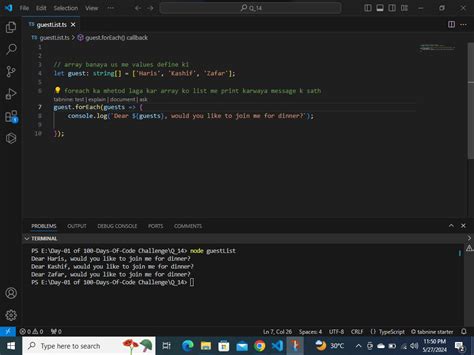 waseem ahmed mughal on linkedin 100 days of typescript challenge q 14