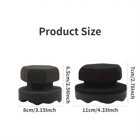 Car Polishing Waxing Hex Sponge Grip Applicator Car Detailing Tire Wax