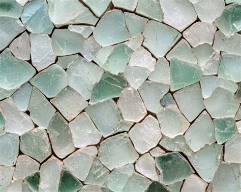 Broken Glass Shards In Shades Of Green Stock Illustration