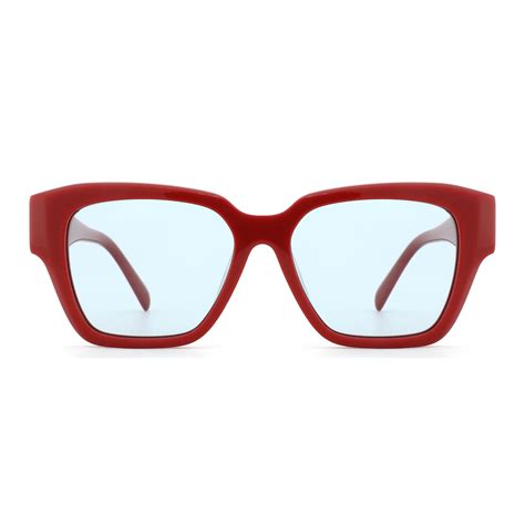 Marigold Red Square Sunglasses Uv400 Zenottic Zenottic Eyewear