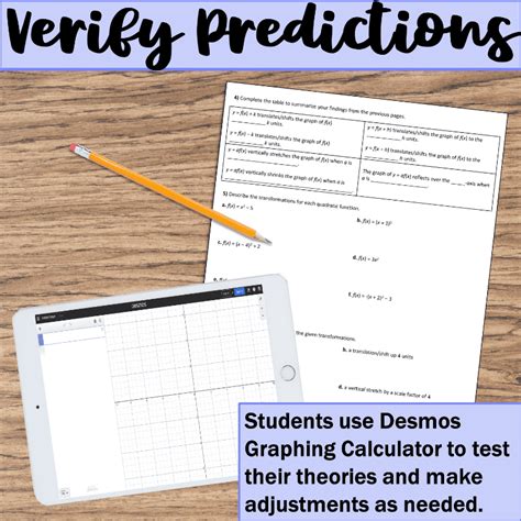 quadratic functions transformations investigation activity editable