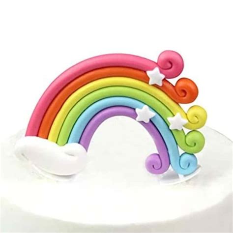 Cake Topper Colourful Rainbow Bakers Boutique