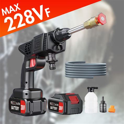 Cordless Electric High Pressure Water Spray Car Gun Portable Washer