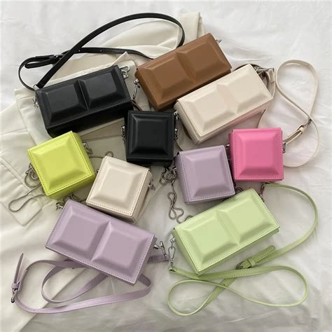 Mini Bolso Cruzado De Dise Ador A Cuadros Para Mujer Bandolera Informal