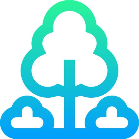 Tree Super Basic Straight Gradient Icon