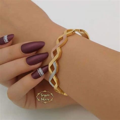 مدل تک پوش طلا زنانه شیک و جدید النگو تک پوش لاکچری