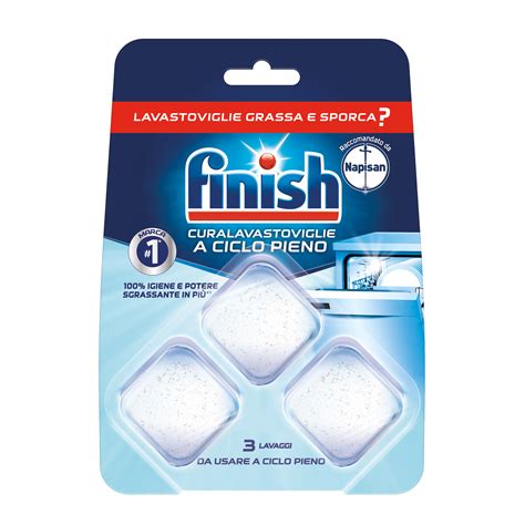 Таблетки Finish за почистване на съдомиялна машина 3 бр Emag Bg