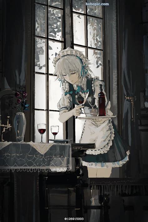 十六夜咲夜小女孩东方project图片尺寸2334x3508 Bobopic