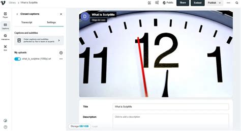 How To Add Closed Captions Or Subtitles In Vimeo ScriptMe