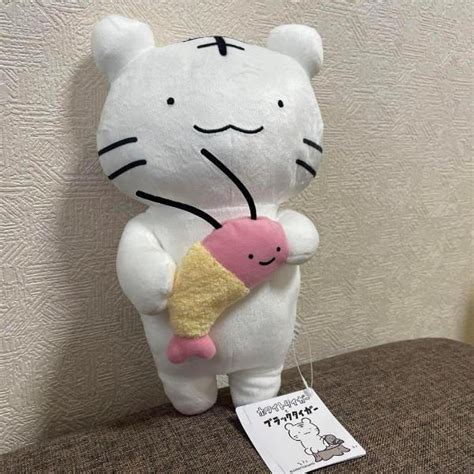 現貨 White Tiger And Black Tiger小白虎與黑虎蝦big毛公仔 小白虎 Zakka Store 雜貨士多