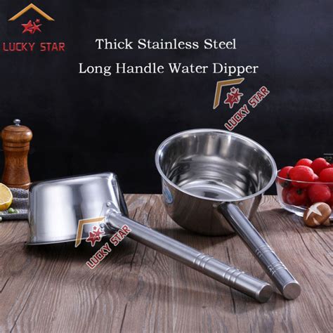 High Quality Tabo Stainless Steel Water Dipper Kitchen Long Handle Stainless Soup Spoon Water