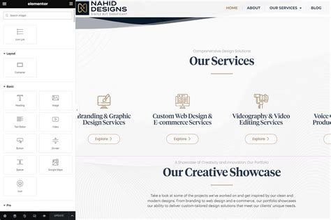 How To Design Website With The Latest Version Of Elementor Pro Nahid Designs