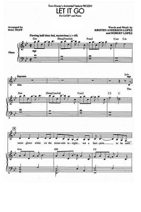 Frozen Let It Go Piano Sheet Music Easy Sheet Music