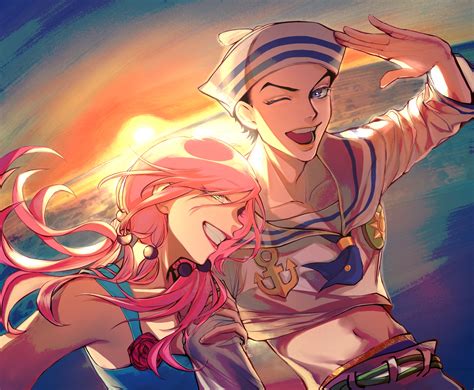 Higashikata Josuke And Hirose Yasuho Jojo No Kimyou Na Bouken And 1