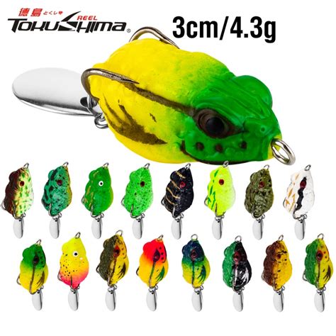 Tiruan Umpan Katak 3cm 4 3g Mini Frog Casting Lure Ikan Gewang