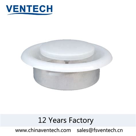 Hvac Circular Ceiling Diffusers Return Air Metal Disc Valve Air Vent