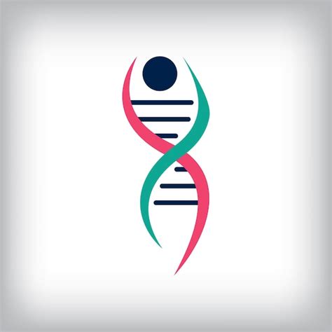 Premium Vector Human Shape Dna Form Design Health Science Research And Laboratory Sector