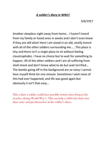 Year 1 Noahs Diary Entry By Cybertism Uk Teaching Resources Tes