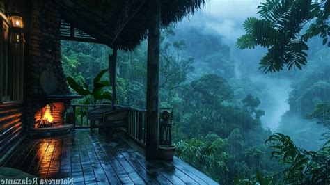 폭우 지붕에 울려 퍼지는 천둥 벽난로의 딱딱거림으로 즉시 숙면을 취하세요 Youtube