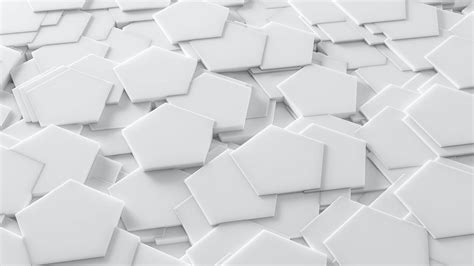White 3d Background Abstract Pentagon Pattern Texture 10355636 Stock
