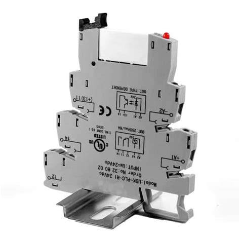 Asi 24 Volt Terminal Block Relay Interposing Spdt 24 Volt Din Rail Relay 24 Volt Coil 6 Amp