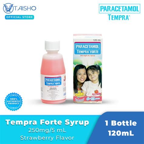 Tempra Forte 250mg5ml Syrup Strawberry 120ml 1s Lazada Ph