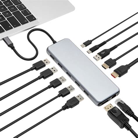 Plexgear Multiadapter För Usb C Med 13 Anslutningar Plexgear Multiadapter För Usb C Med 13