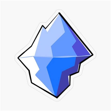 Iceberg Sticker By Polygonism In 2022 Cool Stickers Stickers Vinyl
