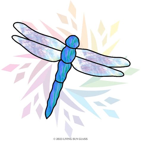 Easy Dragonfly Stained Glass Pattern Living Sun Glass