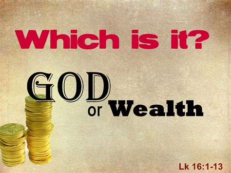 God Vs Wealth Charismactivism