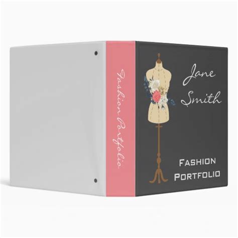 Fashion And Design Professional Portfolio Folder Zazzle