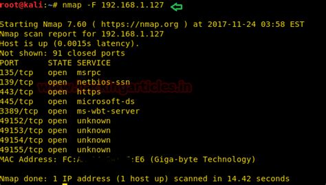 Network Scanning Using Nmap Beginner Guide Hacking Articles