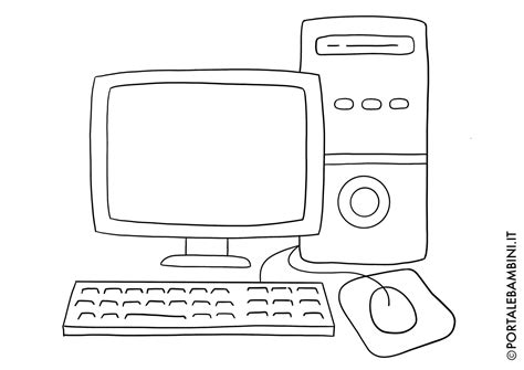 Disegni Di Computer Da Colorare Stampa Gratis