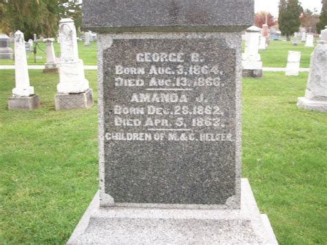 Amanda J Helfer 1862 1863 Memorial Find A Grave