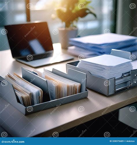 Record Keeping And Data Management Featuring Symbols Like A File Folder Documents And A
