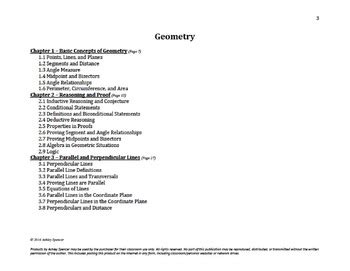 Geometry Complete Curriculum Map Common Core Aligned By Ashley Spencer