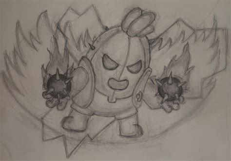 Hypercharge Spike Sketch R Brawlstars