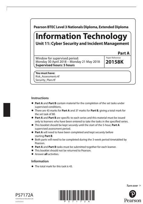 unit 11 cyber security exam paper 2018 paper a unit 11 cyber