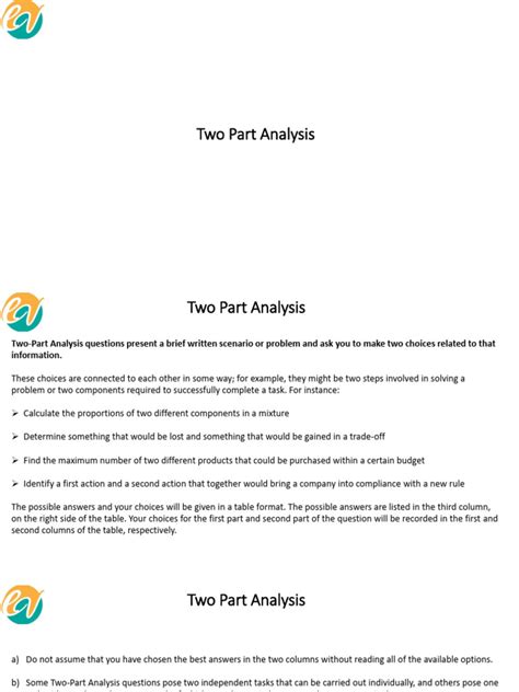 Two Part Analysis Problem Solving Techniques Pdf Average