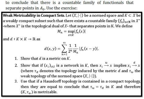 Solved This Is Functional Analysis Weak Topology And Weak Solved This Is Functional Analysis Weak Topology And Weak