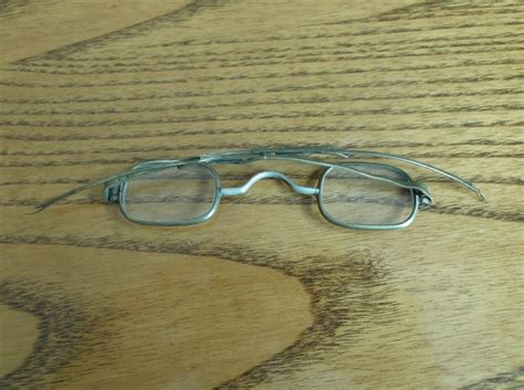 Antique 1800s Civil War Era Brass Frame Spectacles Eye Glasses Optical