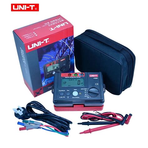 UNI T UT Digital RCD ELCB Tester AUTO RAMP Leakage Circuit Breaker Meter With Mis