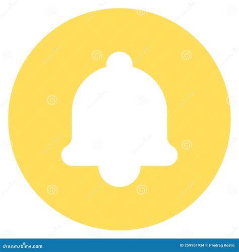 Bell Icon Stock Illustration Illustration Of Cartoon 259961934